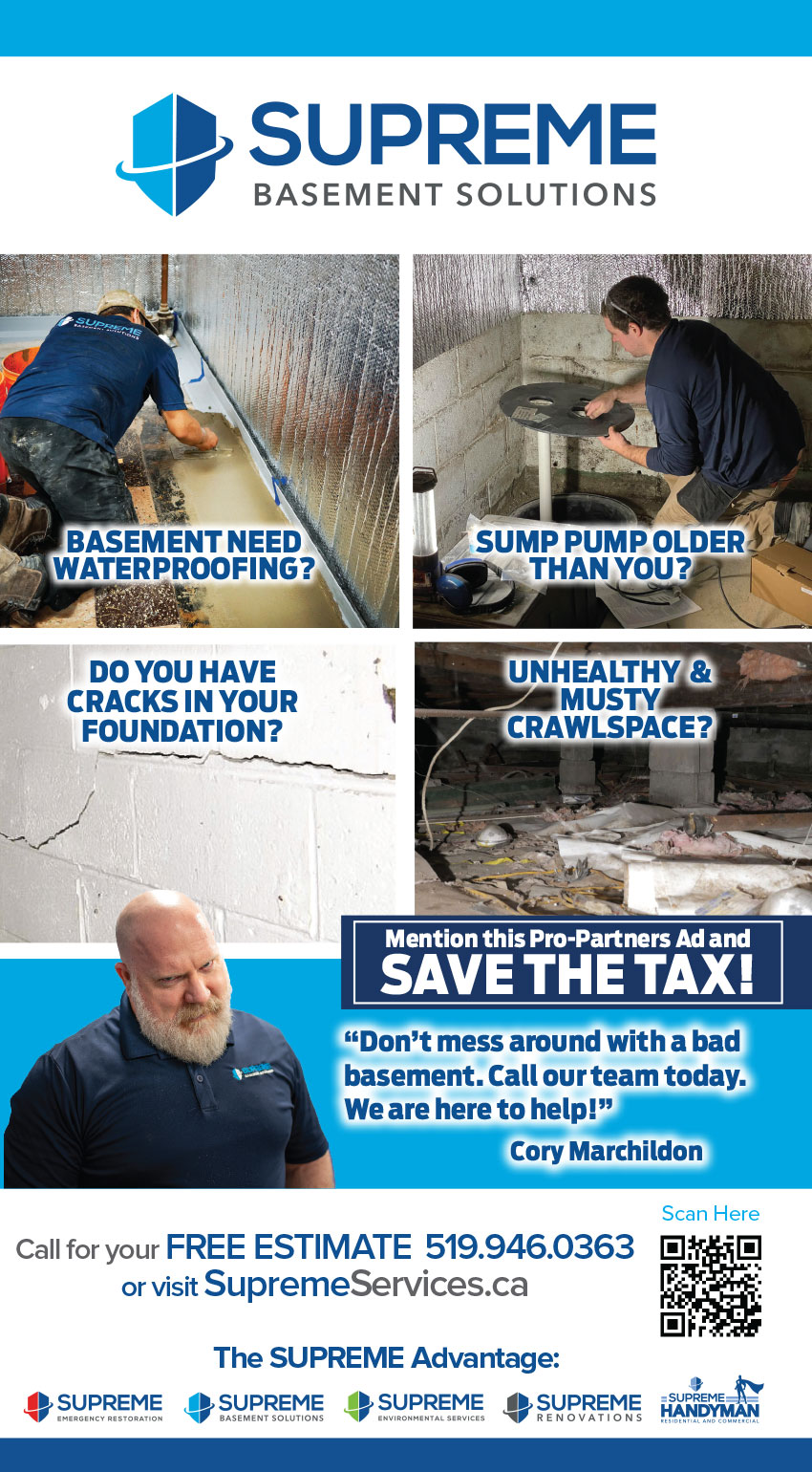 Supreme Basement Solutions – Pro-Partners – Qualified Contractors in Windsor, LaSalle, Lakeshore ...